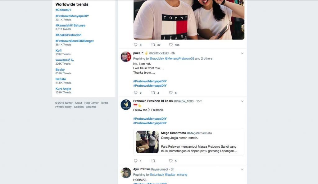 Ini Komentar Netizen Soal Kampanye Prabowo Sandi - Selular.ID Ini Komentar Netizen Soal Kampanye Prabowo Sandi - Selular.ID